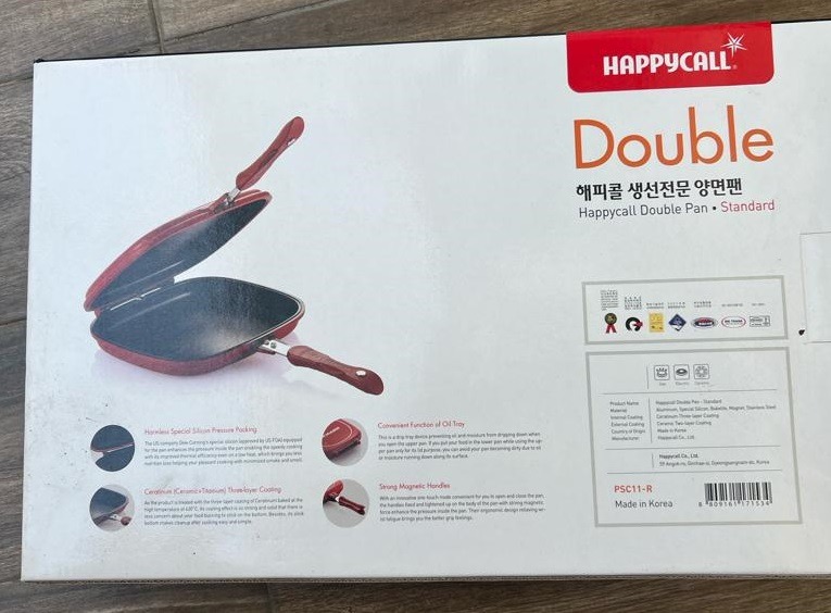 Happy Call Double Pan Frying Pan Kitchen Supplies Frying Pan Made in ...