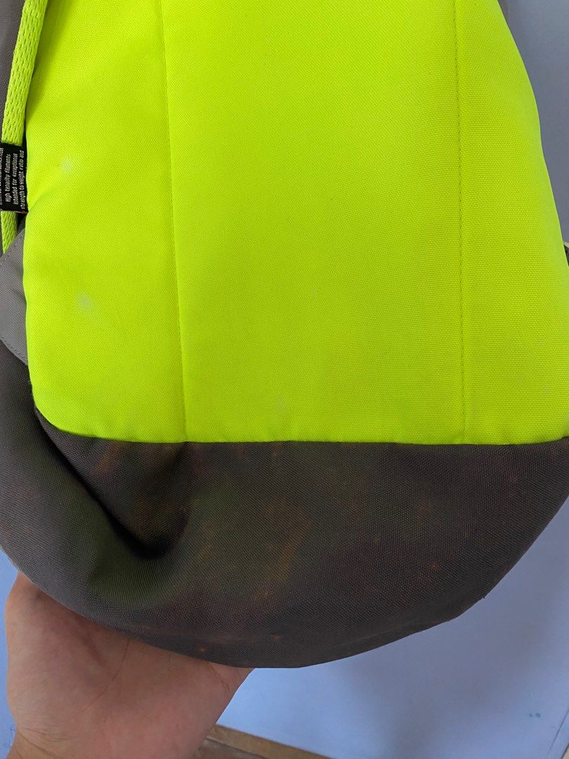 Hawk Backpack Neon Green/Gray, Men's Fashion, Bags, Backpacks on Carousell