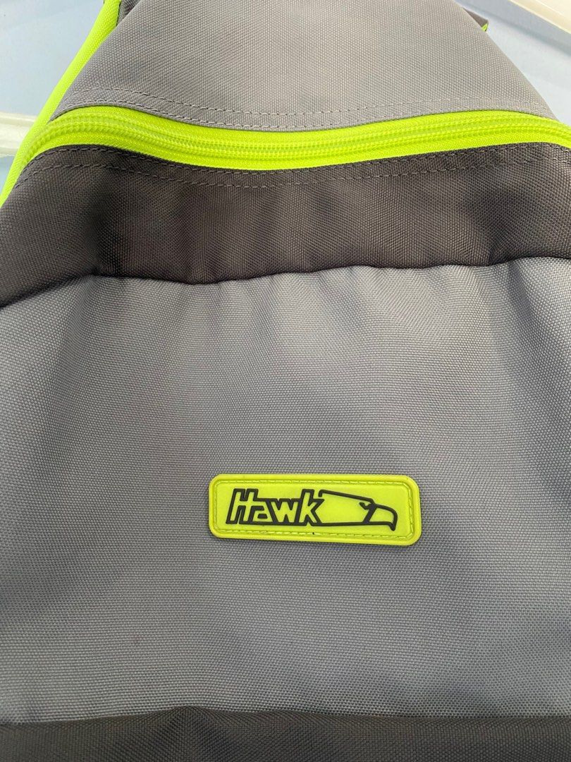 Hawk Backpack Neon Green/Gray, Men's Fashion, Bags, Backpacks on Carousell