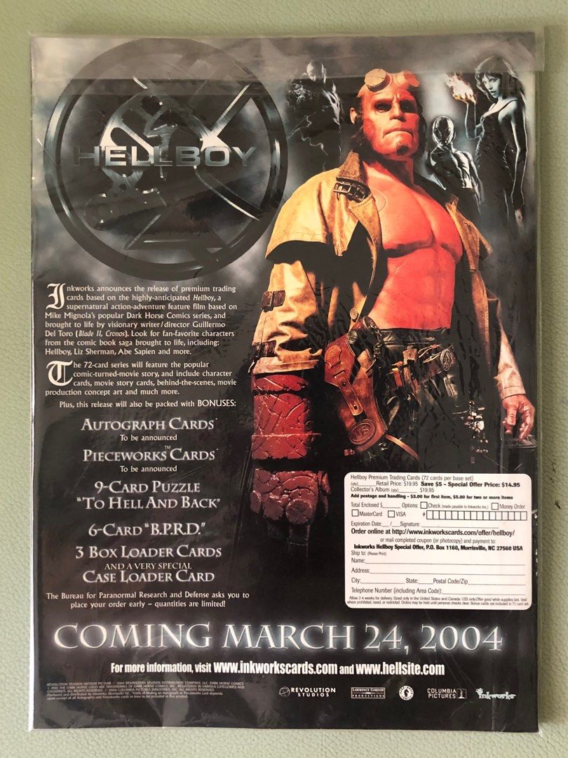 HELLBOY, The Official Movie Souvenir Magazine, Hobbies & Toys, Books ...