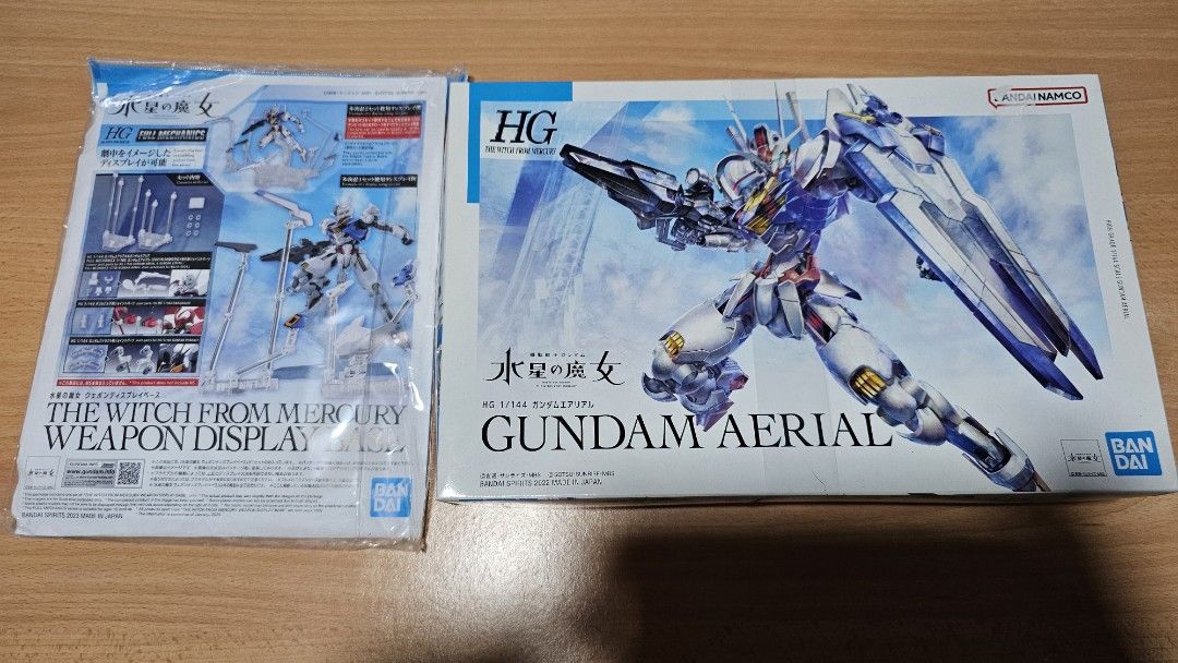 HG 1/144 GUNDAM AERIAL + Weapon display base set, Hobbies & Toys, Toys ...