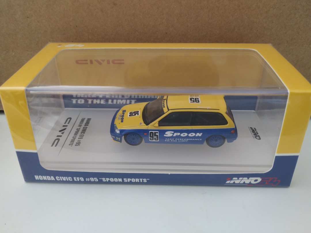 INNO64 HONDA CIVIC EF9 #95 Tuned By “SPOON SPORTS”, 興趣及遊戲, 玩具 & 遊戲類 ...