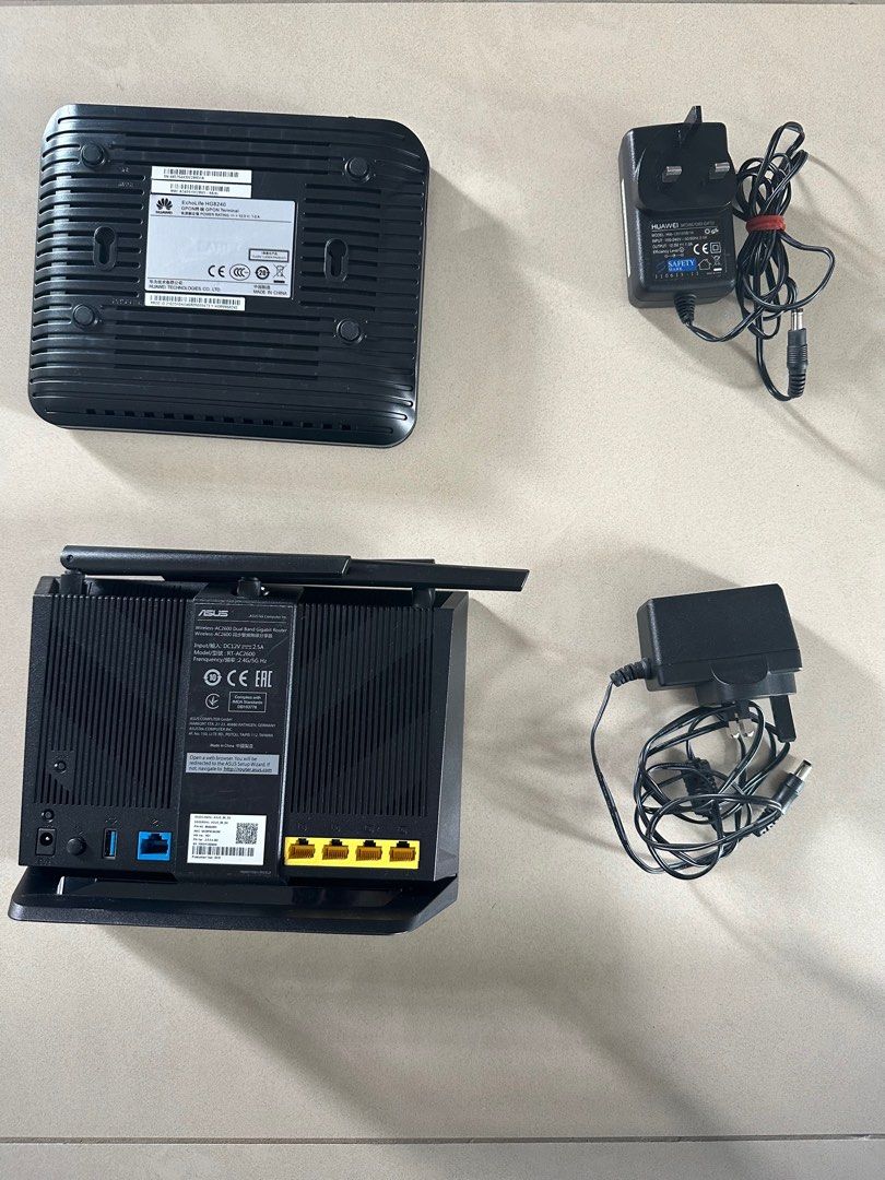 Huawei GPON Terminal + ASUS AC2600 Router, Computers & Tech, Parts ...