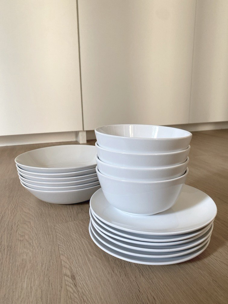 Ikea plates and bowls, Furniture & Home Living, Kitchenware & Tableware ...