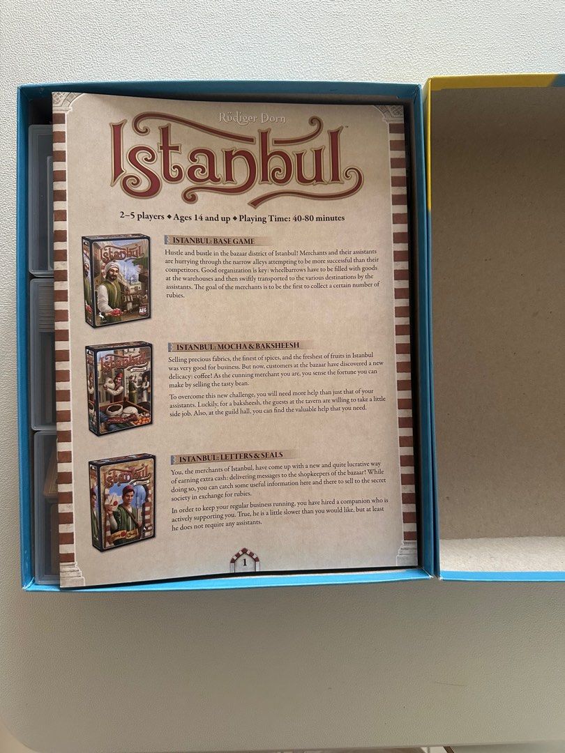 Istanbul Big Box board game, Hobbies & Toys, Toys & Games on Carousell