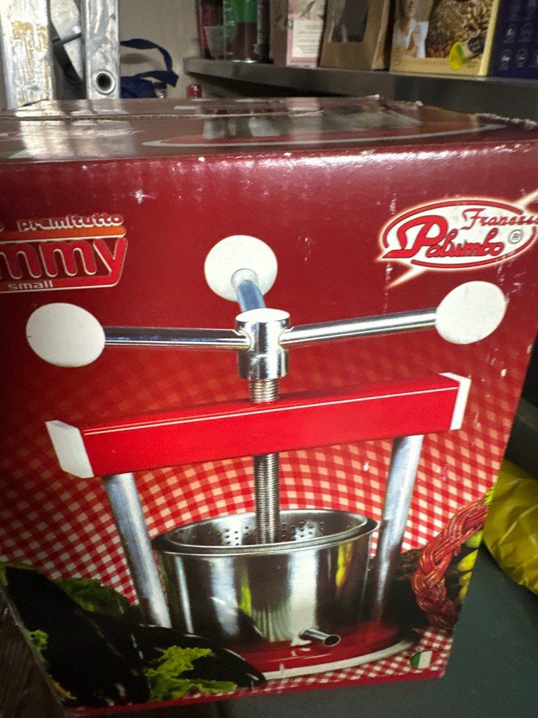 Italian Stainless steel press for nut milks, juices etc, TV & Home ...
