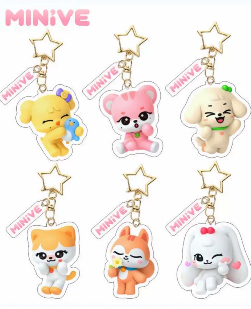 IVE minive key ring keychain wonyoung yujin rei liz gaeul leeseo ...