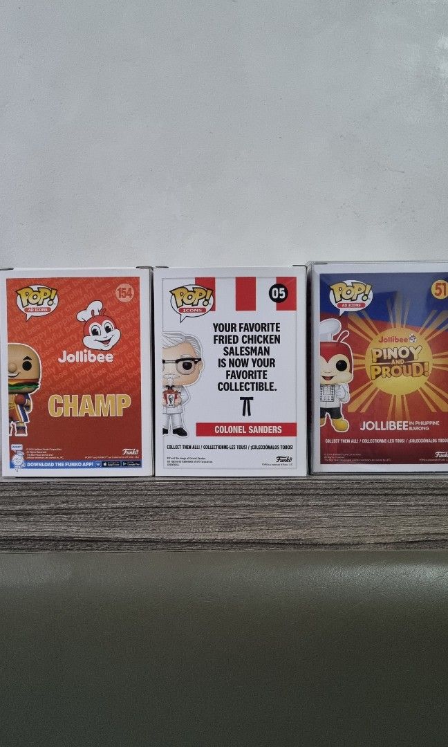 Jollibee KFC Champ Funko Pop, Hobbies & Toys, Toys & Games on Carousell