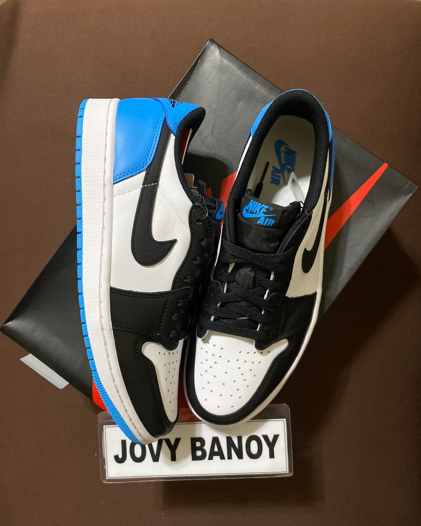 Jordan 1 Low Dark Powder Blue, Men's Fashion, Footwear, Sneakers on ...