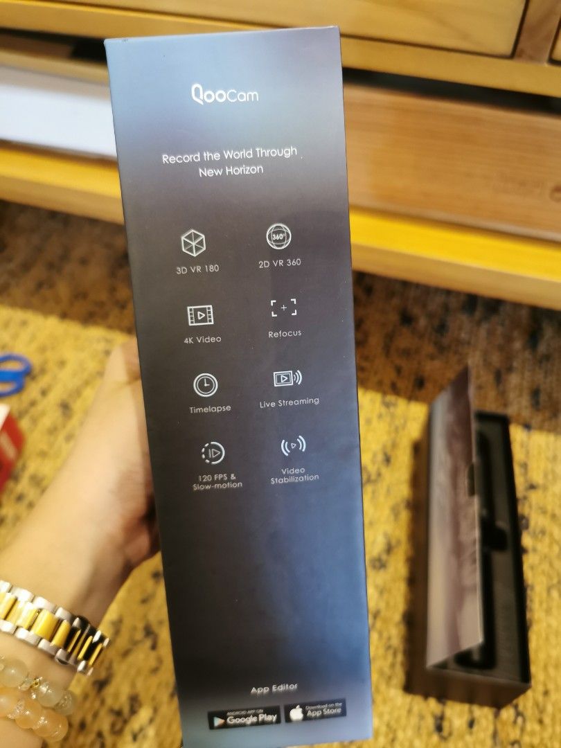 EY - Kanda Q00cam 360 3D camera, Photography, Cameras on Carousell