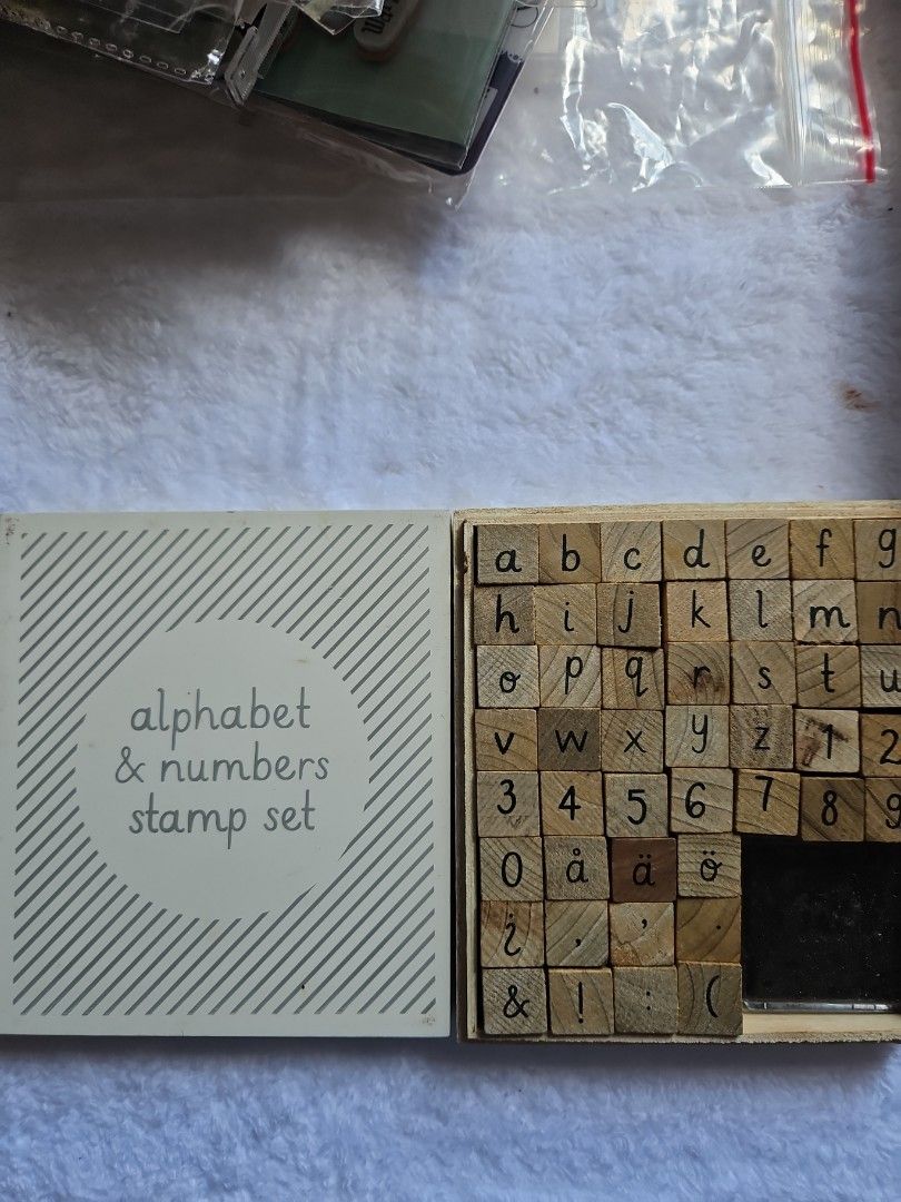 KiKki.K alphabet and numbers stamp set, Hobbies & Toys, Stationery ...