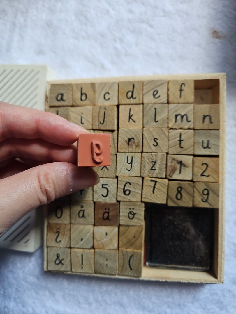 KiKki.K alphabet and numbers stamp set, Hobbies & Toys, Stationery ...