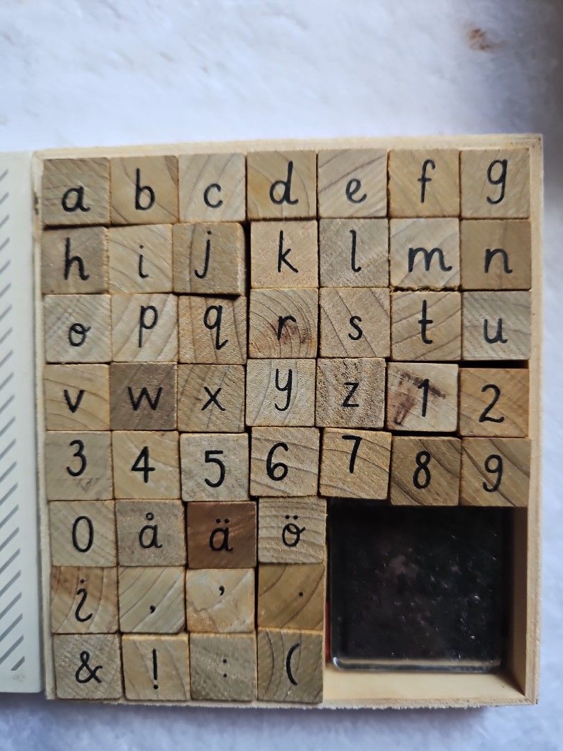 KiKki.K alphabet and numbers stamp set, Hobbies & Toys, Stationery ...