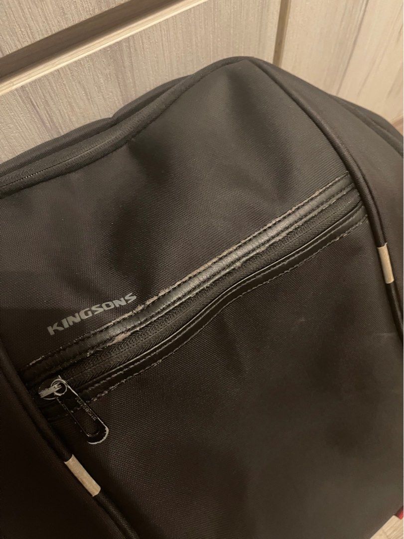 Kingsons laptop backpack laptop bag work bag black, Men's Fashion, Bags ...
