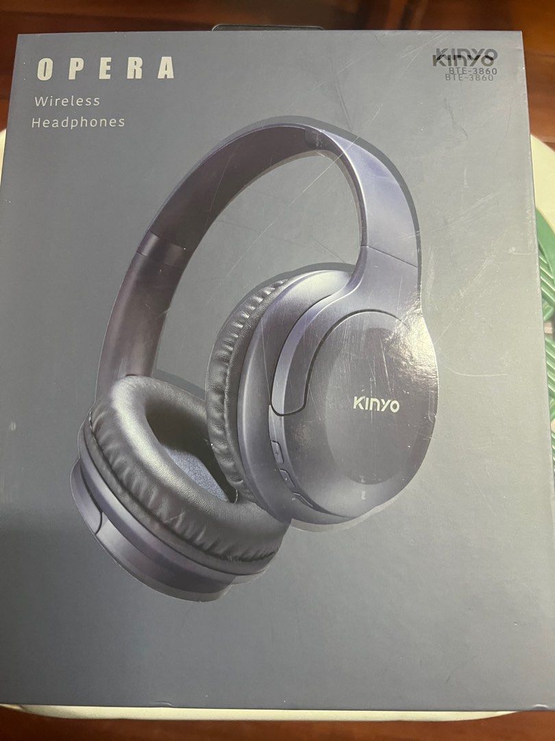 【KINYO】無線藍牙頭戴式耳機 ( BTE-3860), 耳機及錄音音訊設備, 耳機在旋轉拍賣
