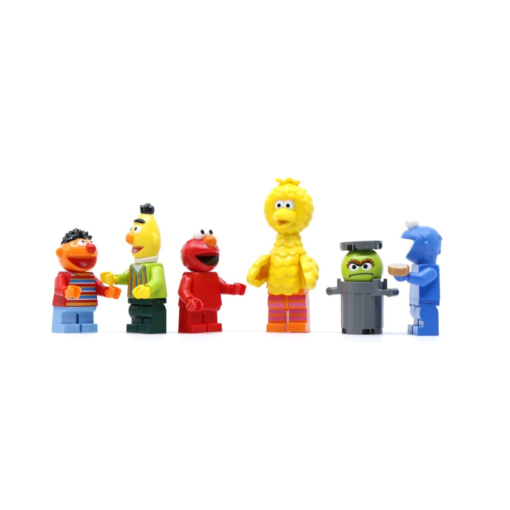 Lego Ideas 123 Sesame Street 21324 BERT BIG BIRD COOKIE MONSTER ELMO ...