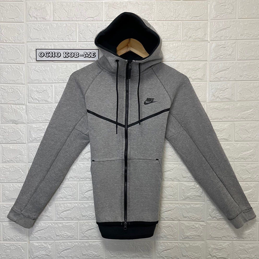 LIGHT GRAY NIKE TECH FLEECE JACKET, Men's Fashion, Coats, Jackets and ...