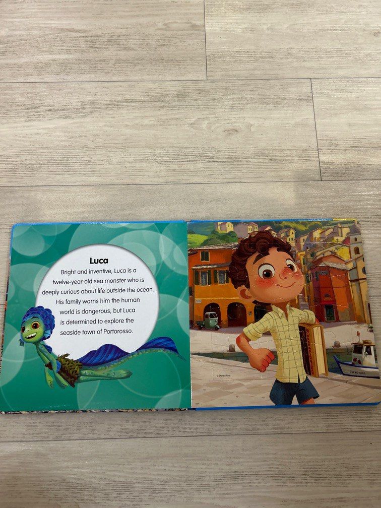 Luca puzzle story book, Hobbies & Toys, Books & Magazines, Children's ...