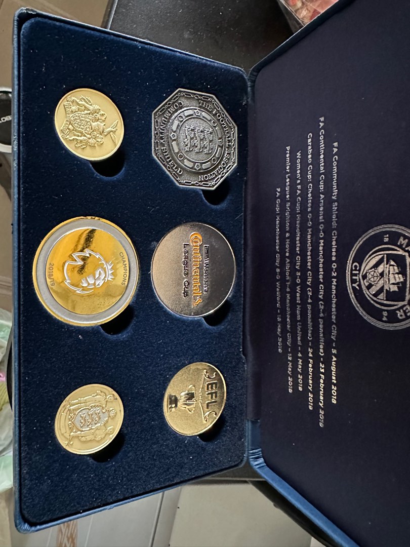 Manchester City Winning Medals, Hobbies & Toys, Memorabilia ...