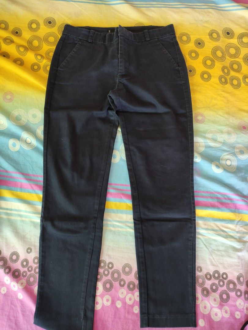 Mango dark blue formal pants for office, Women's Fashion, Bottoms ...