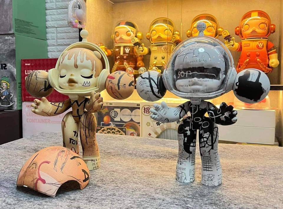 Mega SkullPanda 400% Jean Michel Basquiat Normal & Special, Hobbies ...