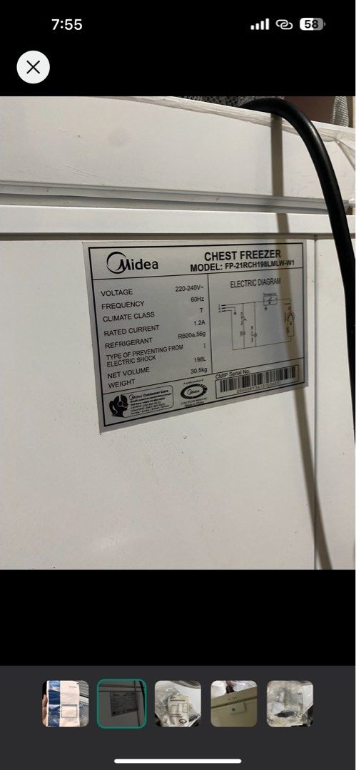 MIDEA REF/FREEZER CHEST TYPE, TV & Home Appliances, Kitchen Appliances ...