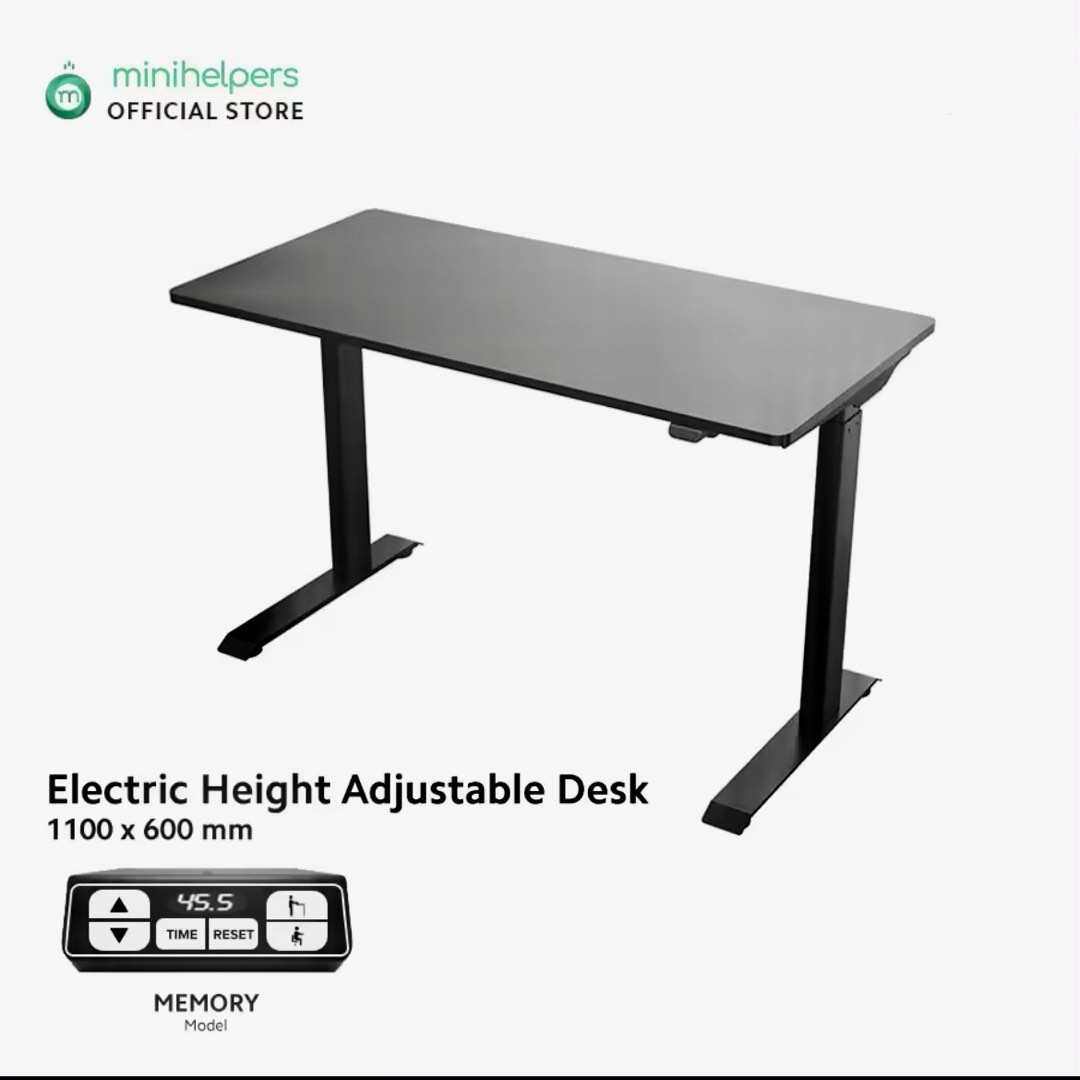 MiDesk Electric Height Adjustable Desk |110x60cm Tabletop, Height ...