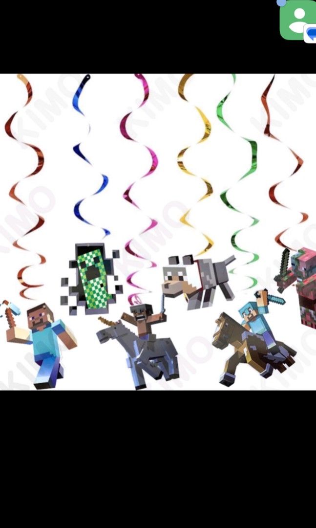 Minecraft backdrop and Banner, Hobbies & Toys, Stationery & Craft ...