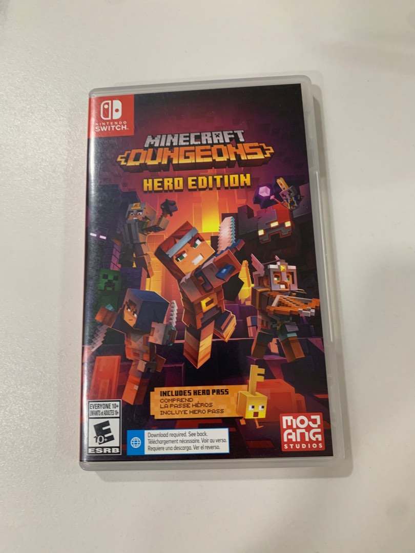 Minecraft dungeons hero edition, Video Gaming, Video Games, Nintendo on ...