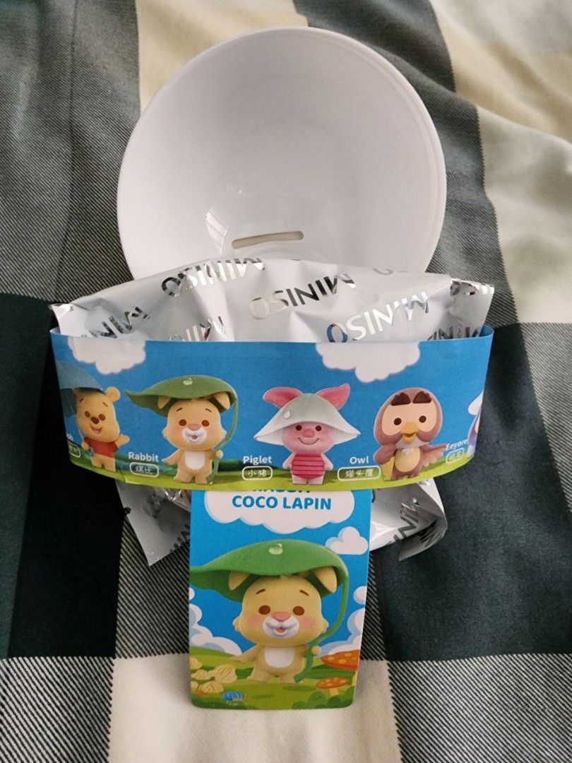 Miniso Rainy Season Winnie Pooh - Rabbit, Hobbies & Toys, Toys & Games ...