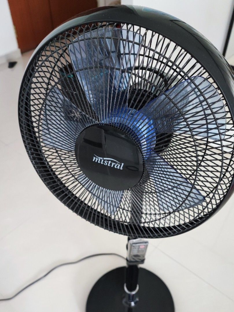 Mistral Black 12 inch Stand Fan, Furniture & Home Living, Lighting ...