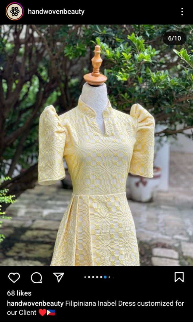 Modern Filipiniana Inabel Weave, Women's Fashion, Dresses & Sets ...