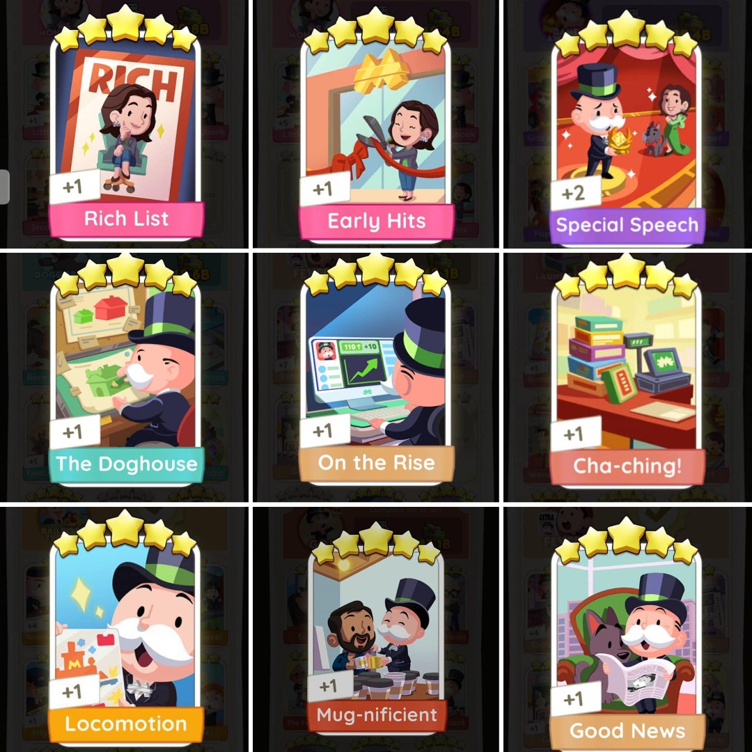 Monopoly Go! selling card (got all card), Video Gaming, Gaming ...