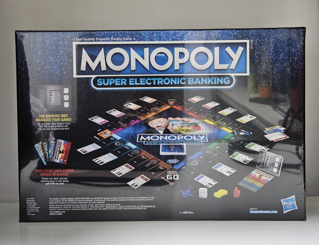 Monopoly Super Electronic Banking, Hobbies & Toys, Toys & Games on ...