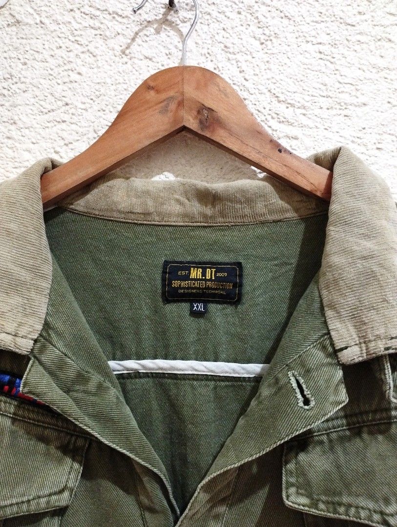 MR. DT Japanese Fashion Brand Tactical Jacket (Olive Green), Men's ...