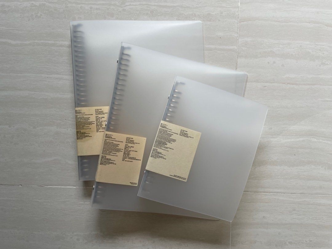 Muji 20 Ring Binders, Hobbies & Toys, Stationery & Craft, Stationery ...