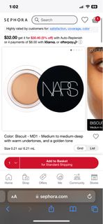 nars mini creamy concealer - custard, Beauty & Personal Care, Face ...