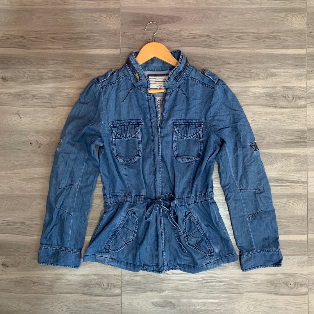 Next blue denim jacket, Women's Fashion, Coats, Jackets and Outerwear ...