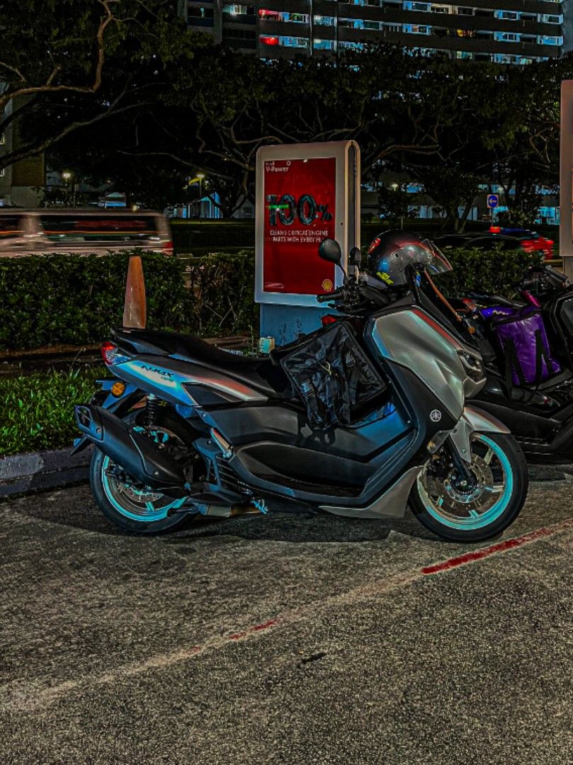 Nmax v2 rim gren 14 inch white, Motorcycles, Motorcycle Accessories on ...