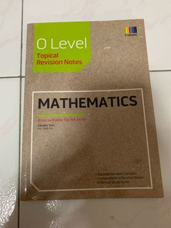 O Level Mathematics Topical Revision Notes, Hobbies & Toys, Books ...