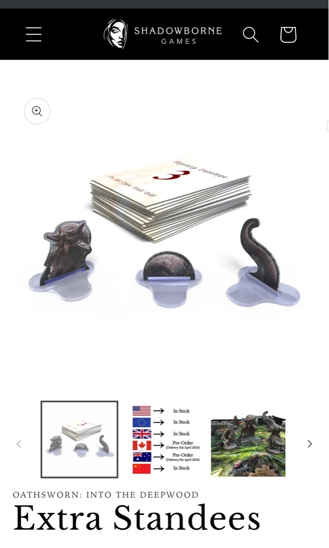Oathsworn: Into The Deepwood Extra Standees, Hobbies & Toys, Toys ...