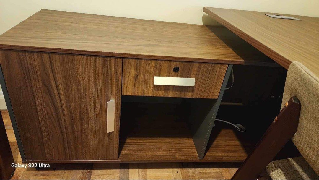 Office/Study Table set with side table, Furniture & Home Living, Office ...