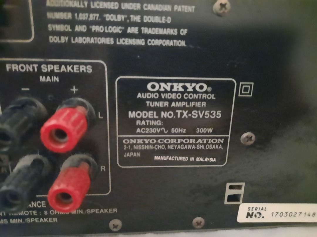 ONKYO AUDIO VIDEO CONTROL TUNER AMPLIFIER RI, Audio, Soundbars ...