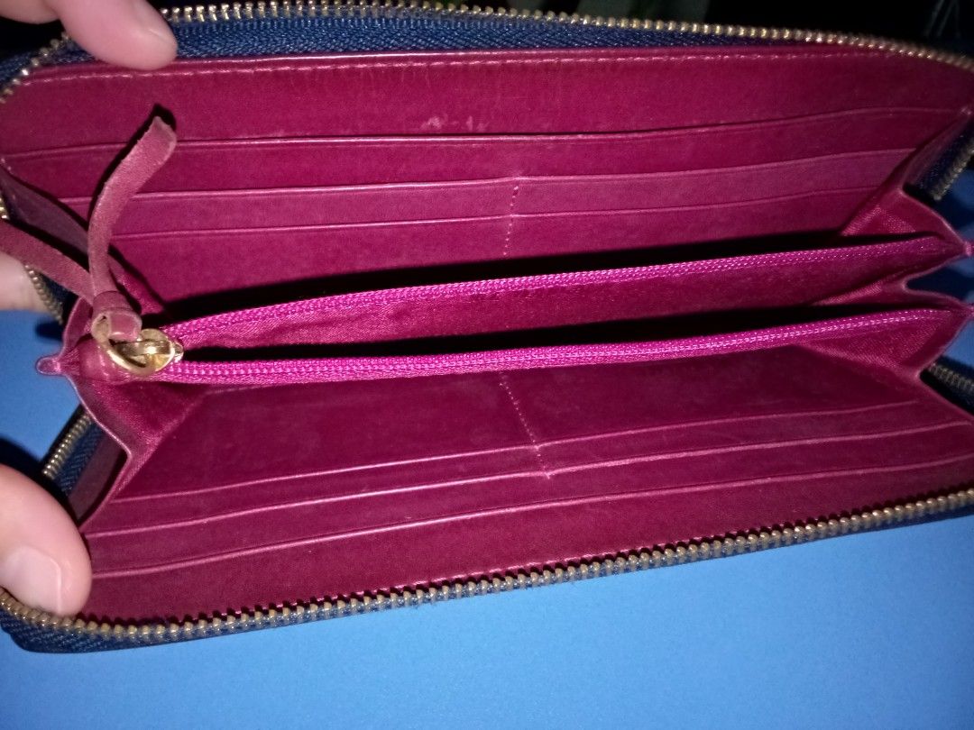 Original MZ Wallace Navy Blue Wallet, Luxury, Bags & Wallets on Carousell