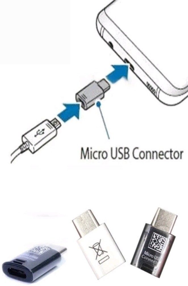 Original Samsung USB Type-C to Micro USB adapter Black, Mobile Phones ...