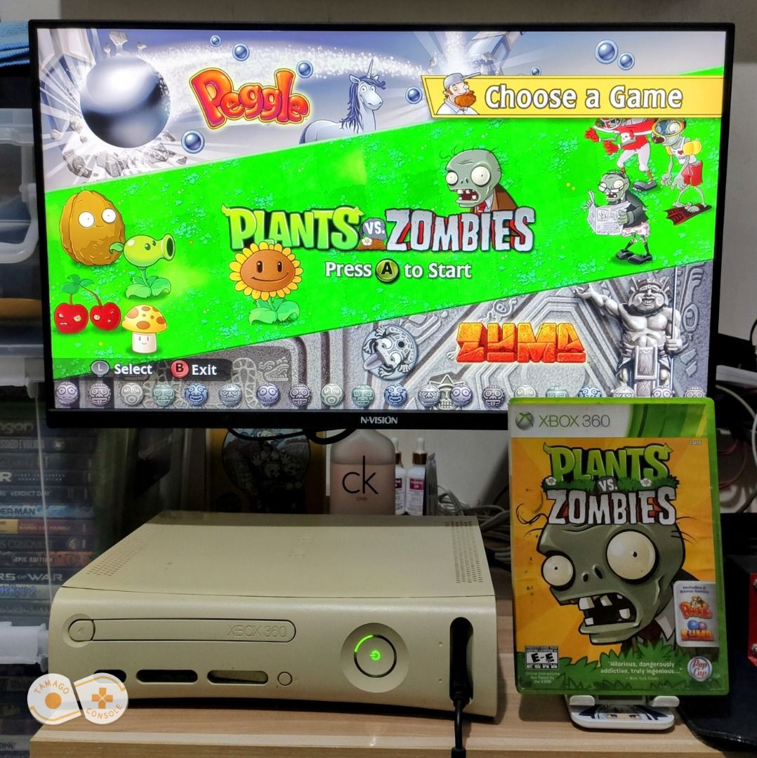 Plants Vs Zombies Xbox 360 Game Ntsc English Language Video Gaming Video Games Xbox