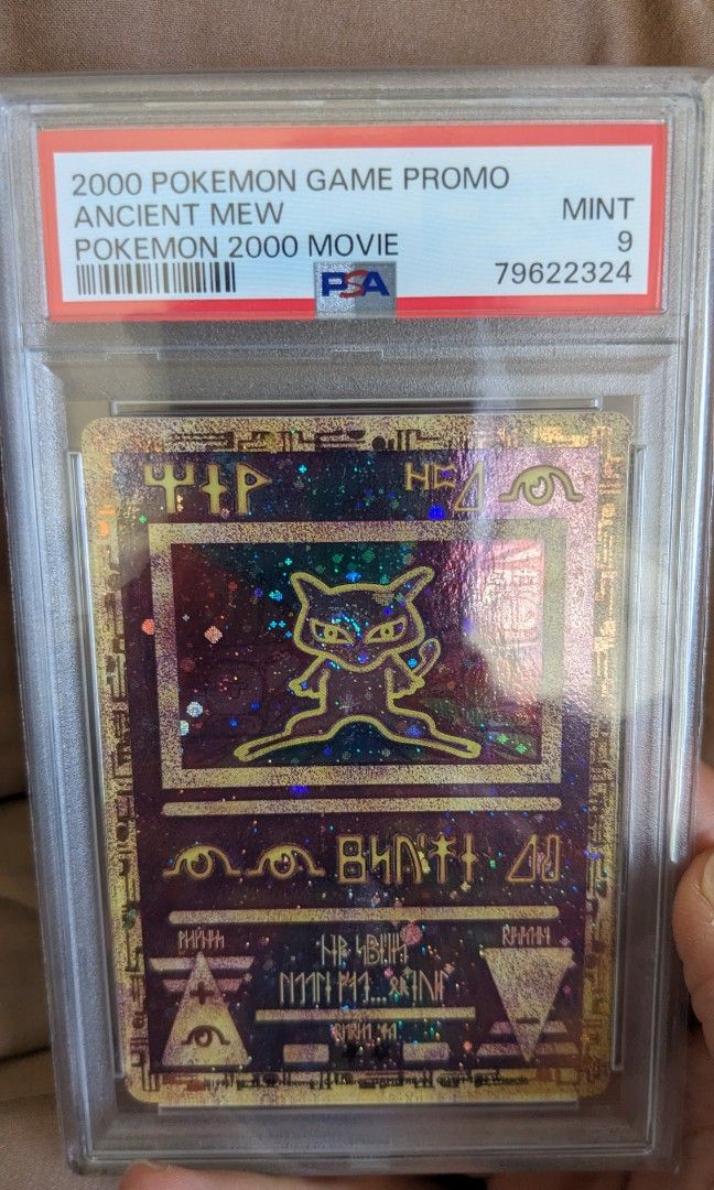 Pokémon ancient mew PSA 9 swirl pokemon card, Hobbies & Toys, Toys ...