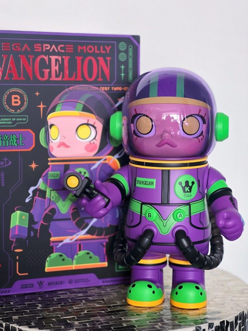 Popmart MEGA Space Molly Evangelion Eva 400%, Hobbies & Toys, Toys ...