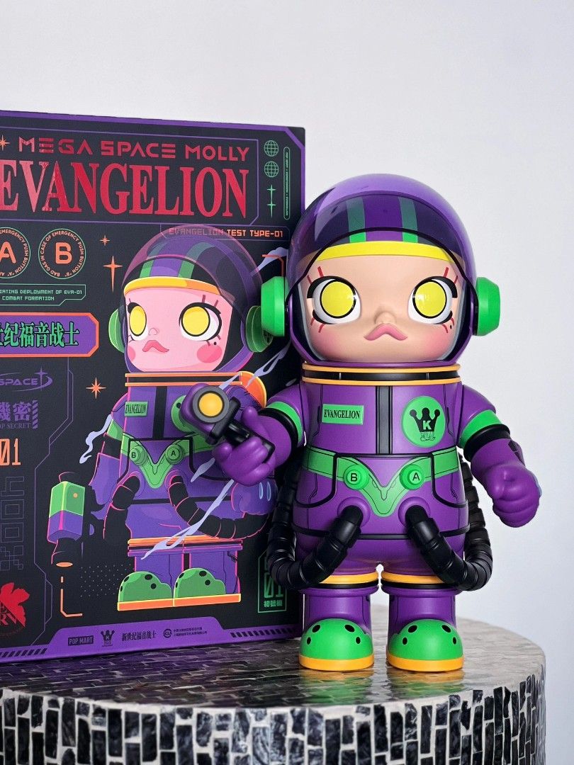Popmart MEGA Space Molly Evangelion Eva 400%, Hobbies & Toys, Toys ...