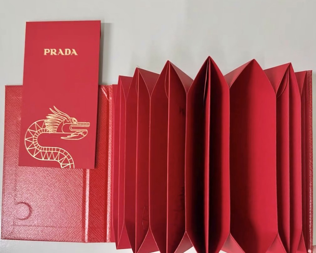 PRADA RED PACKET 2024, Luxury, Accessories on Carousell